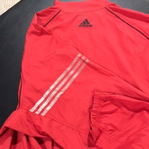 adidas | Other | Red 34 Zip Pullover | Poshmark